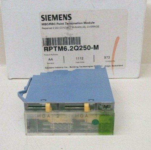 SIEMENS PTM6.2Q250-M POINT TERMINATION MODULE DIGITAL OUTPUT USED EXC ...