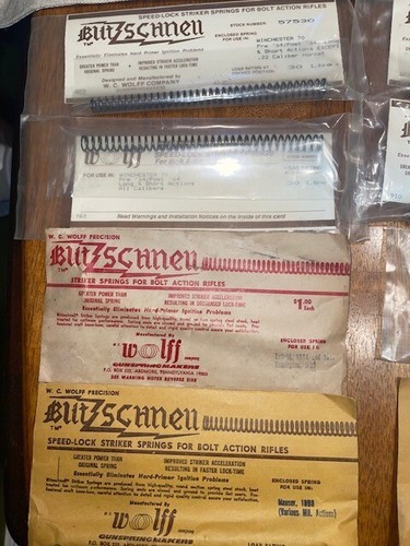 WOLFF/BLITZSCHNELL RIFLE SPRINGS LOT- NOS - GUNSMITH PARTS LOT - SEE ...