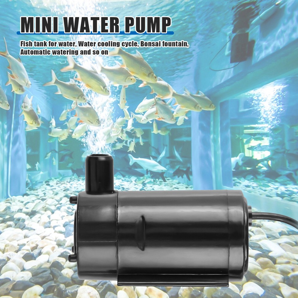 Water Pump Mini Mute Submersible USB 5V 1M Cable Fish Tank Garden ...