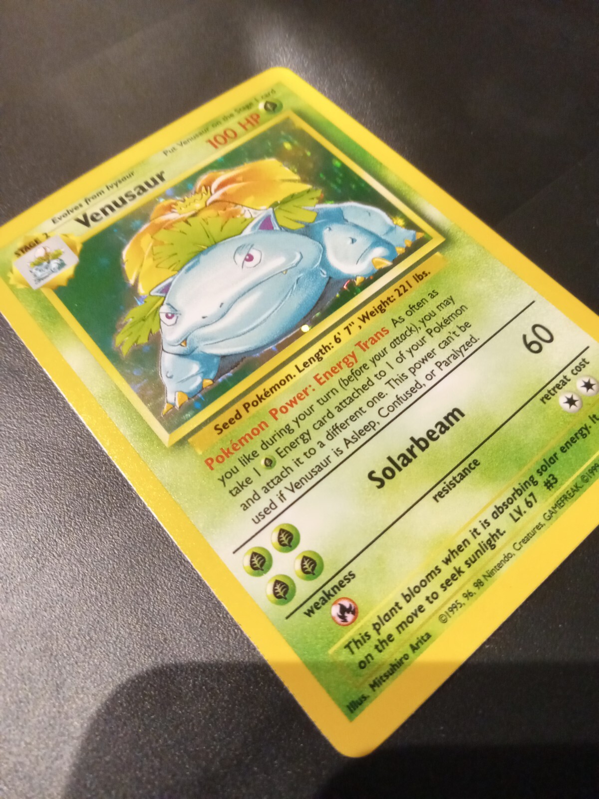 Pokémon TCG Venusaur Base Set 15/102 Holo Unlimited Holo Rare | eBay