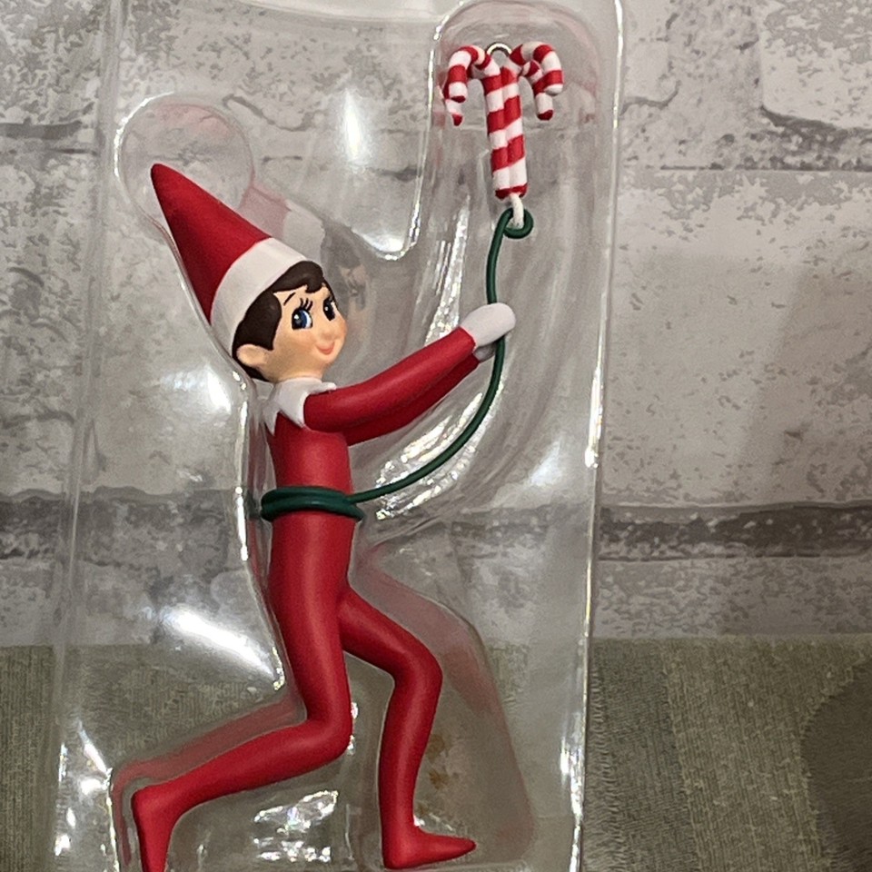 The Elf On A The Shelf Hallmark Christmas Ornament Hanging Elf Antics ...