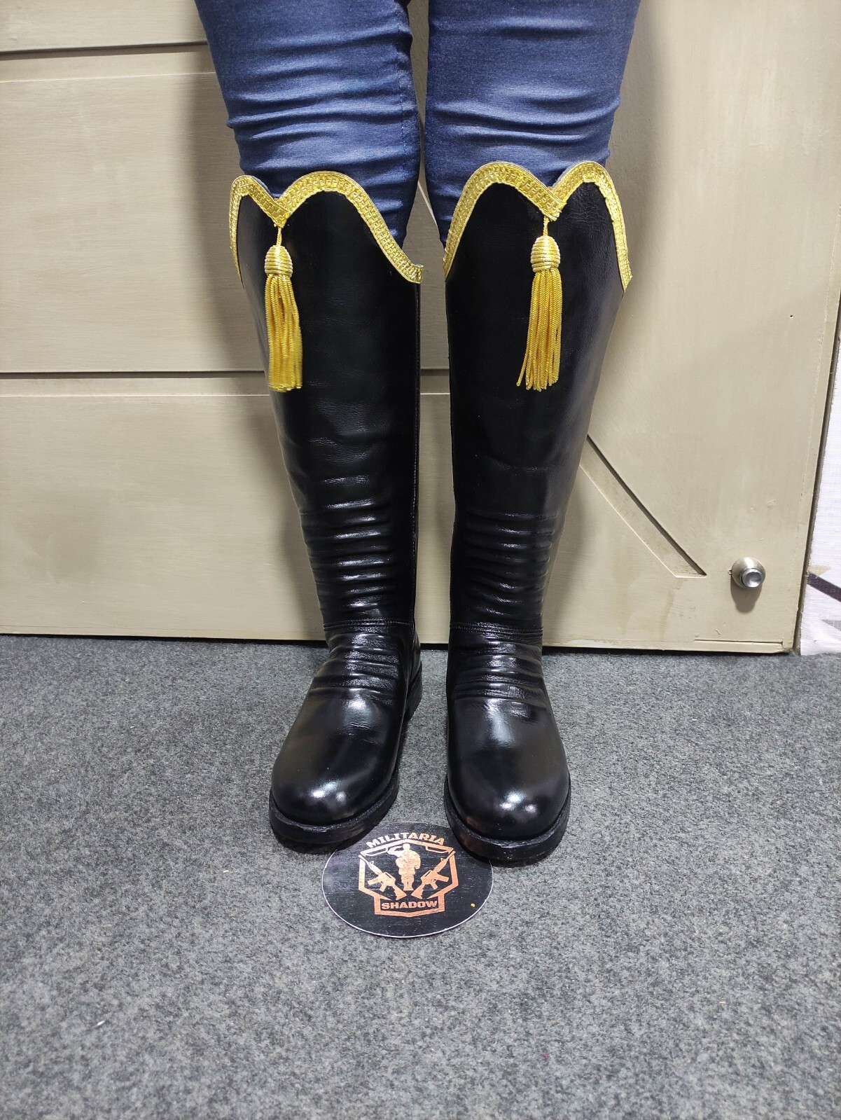 Hessian Military Boot With Leather Sole Fully Handmade. Riding Boot ...