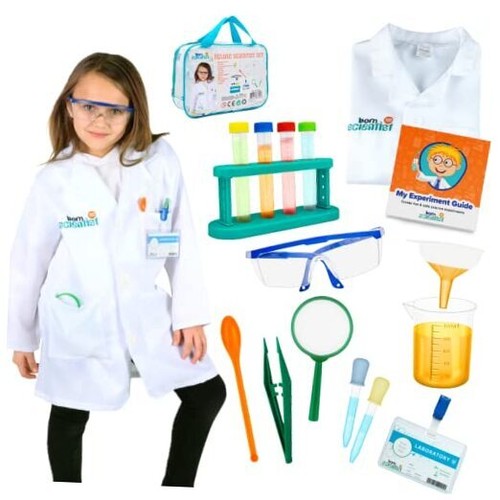 Science Kits for Kids w/Kids Lab Coat for Ages 5-8, includes Science | eBay