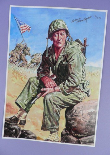 JOHN WAYNE, Sands of Iwo Jima - Limited Edition Hand Signed Walt ...