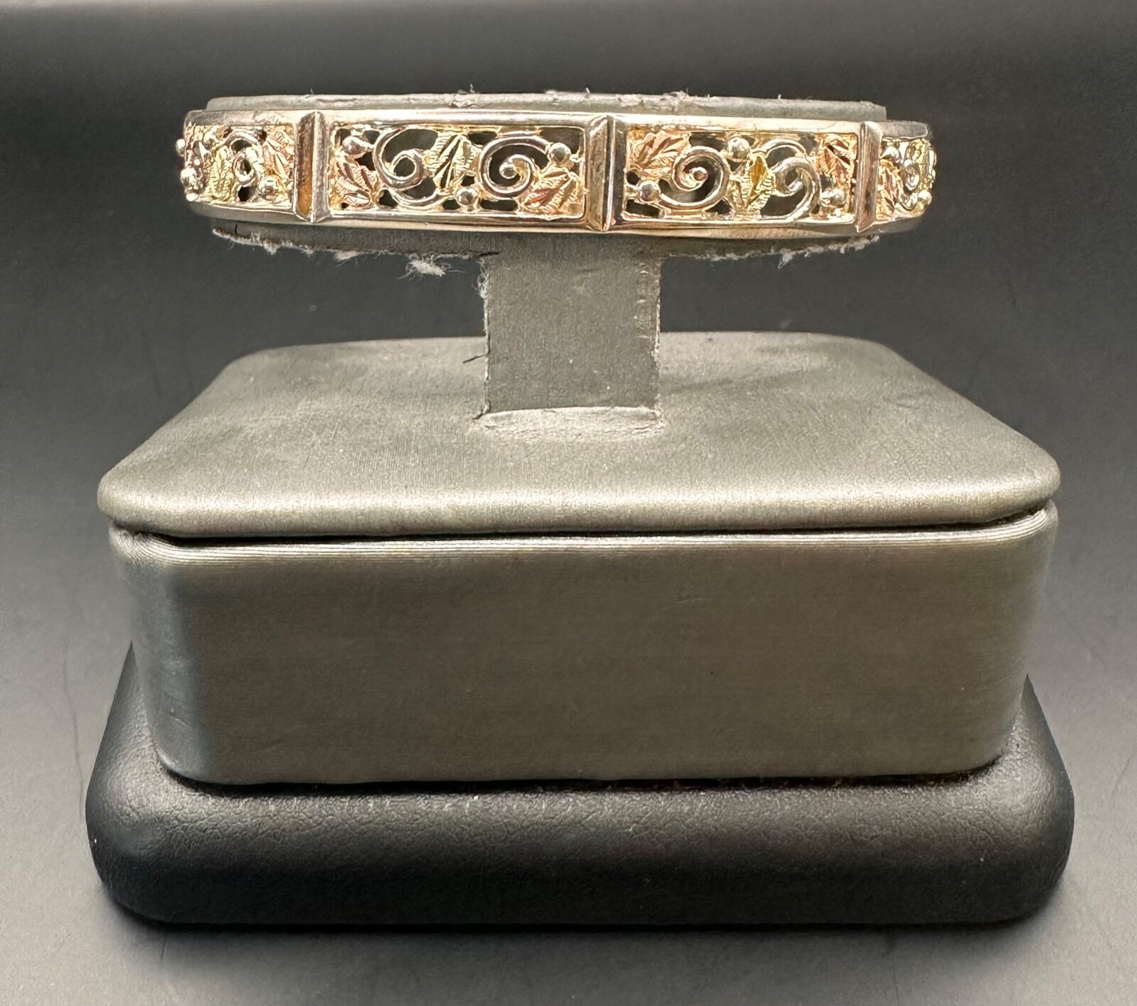 Beautiful Sterling Silver, Rose, Yellow 12k Gold Filled Cuff Bracelet 6 ...