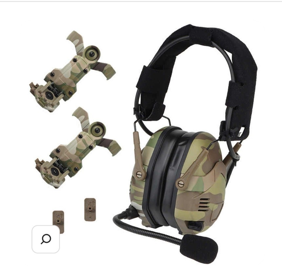 Tactical Communication Headset Pickup Noise Reduction Shooting Earmuffs ...