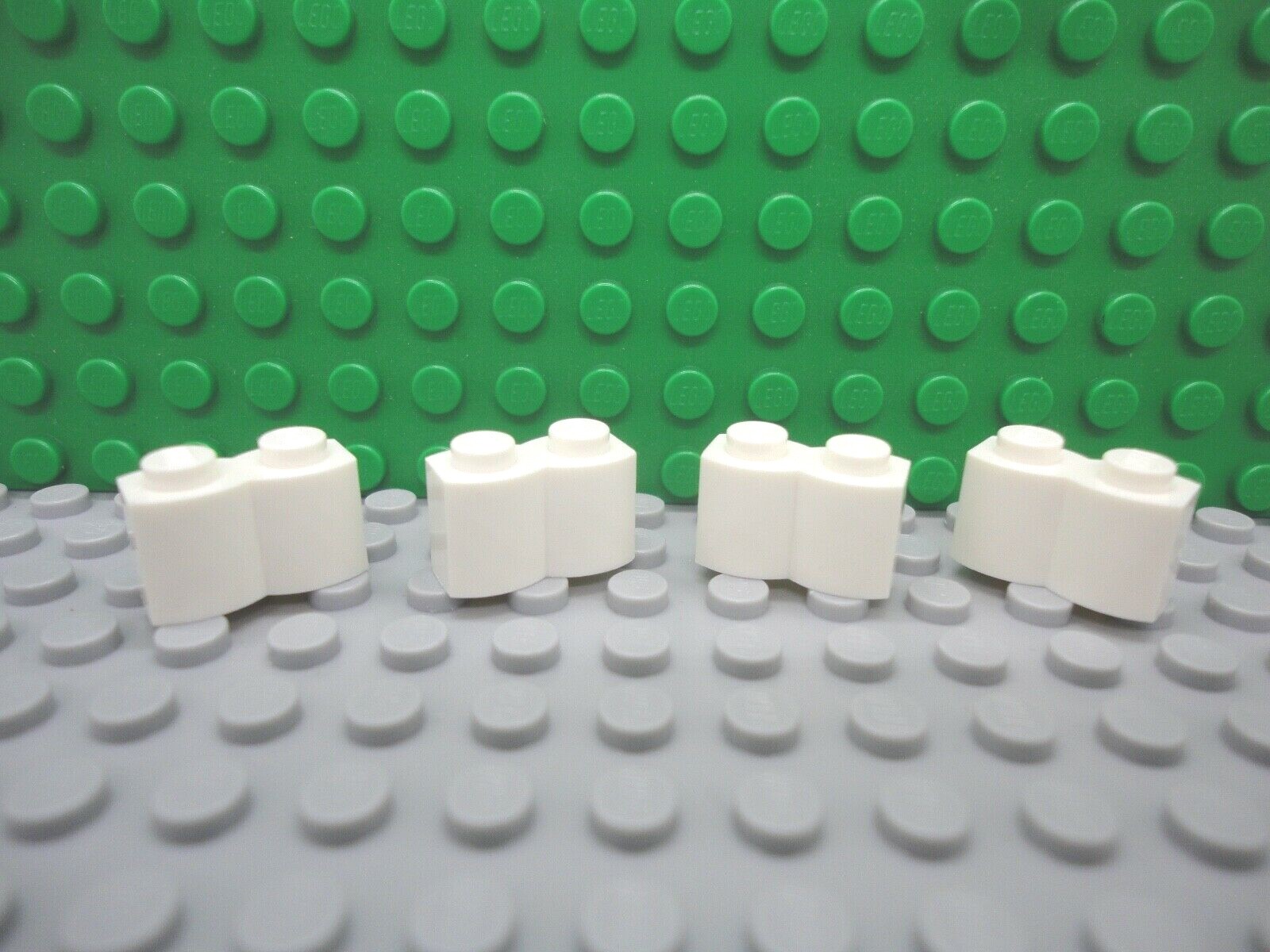 Lego 4 Blanc 1x2 Palissades Mural Bloc Brique Bûche NEUF | eBay