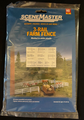 Walthers SceneMaster 3-Rail Farm Fence HO Scale # 949-4202 | eBay