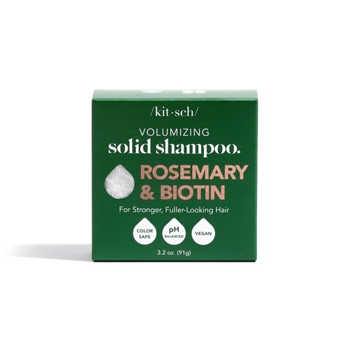 Kitsch Rosemary & Biotin Volumizing Solid Shampoo Bar - 2pack | eBay