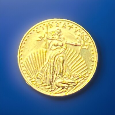 Solid 22k Gold Double Eagle Gold Mini Token * St. Gaudens *Rare * USA ...