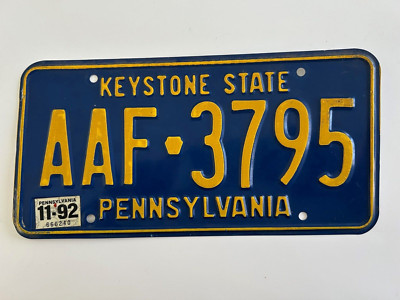 1998 1999 Pennsylvania License Plate Keystone State Slogan | eBay