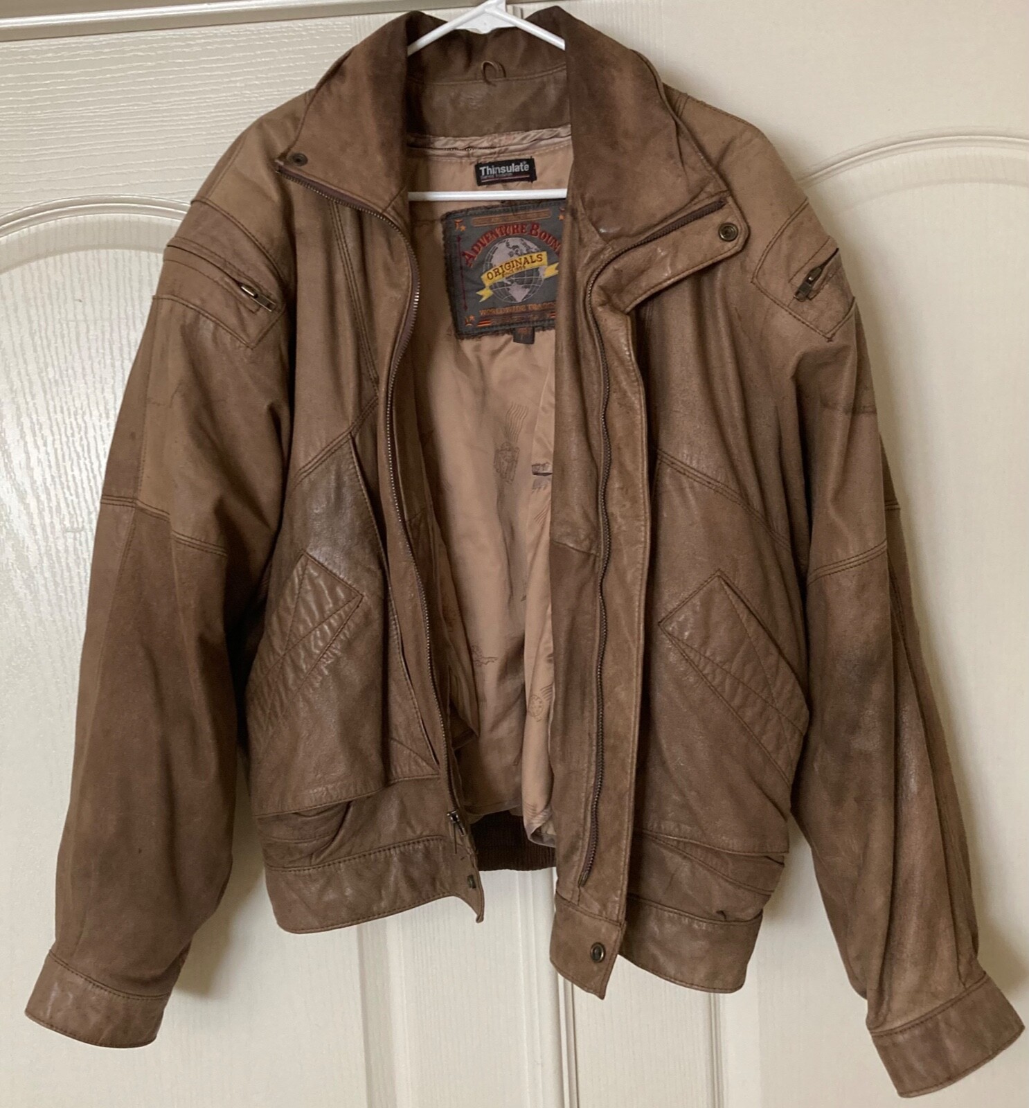 Genuine Leather Jacket Insulated (L) by Adventure Bou… - Gem