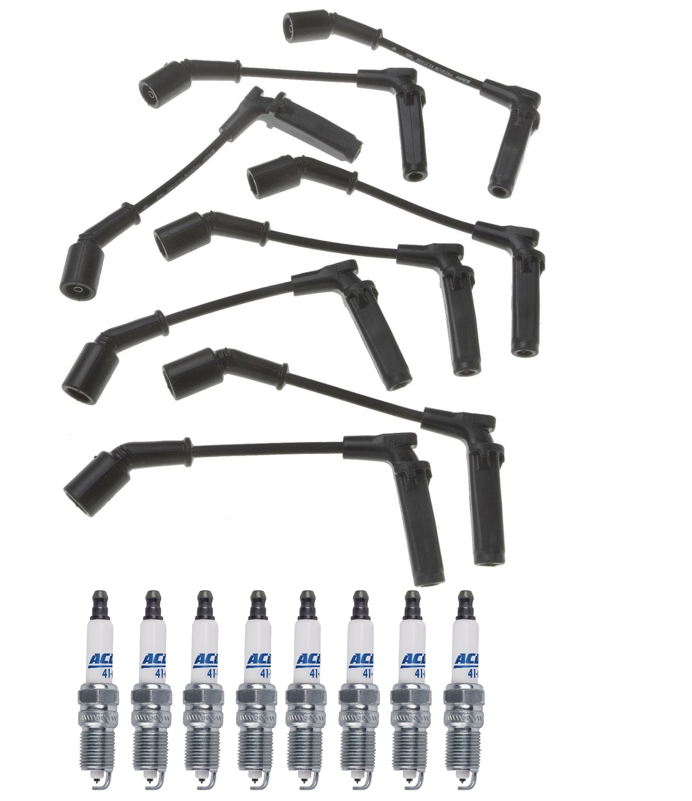 Pro Ignition Wire Set & 8 ACDelco Spark Plugs Kit For Isuzu Chevy SSR ...