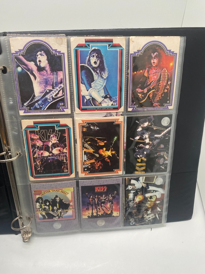 Vintage KISS band collectible trading card binder lot | eBay