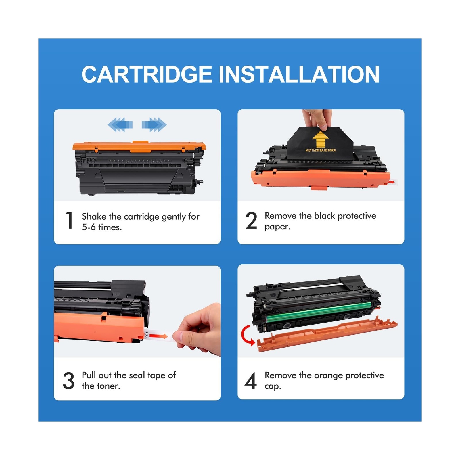 213X Toner Cartridges 4 Pack: (with Chip) High Yield Compatible for HP ...