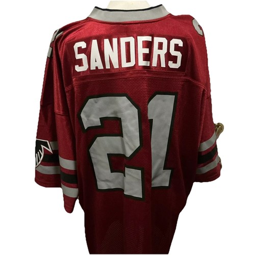 Atlanta Falcons Deion Sanders Mitchell & Ness Red Throwback Jersey 5XL ...