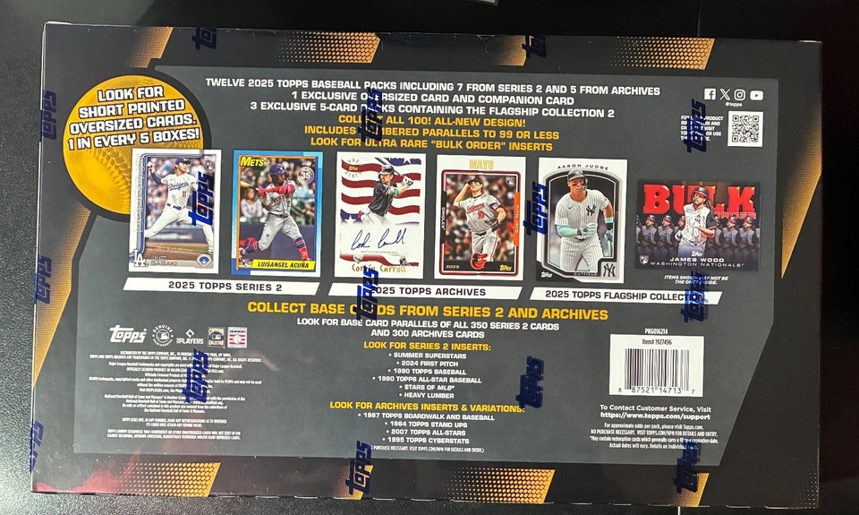 Sealed 2025 TOPPS Baseball The Flagship Collection 2 Costco Bundle Box ...