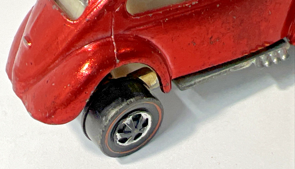 Vintage HOT WHEELS REDLINE CUSTOM VOLKSWAGEN VW Bug ROSE COLOR / Red W ...