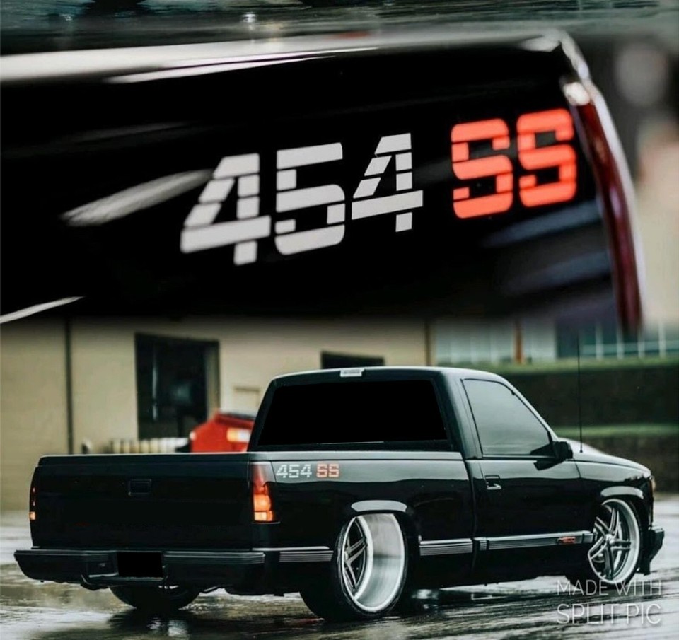 (2) 454 SS Chevy Truck 4x4 Off Road Silverado 1500 Sticker Vinyl Decal ...