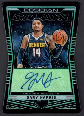 2018-19 Obsidian Galaxy Autographs Electric Etch Green Gary Harris Auto ...