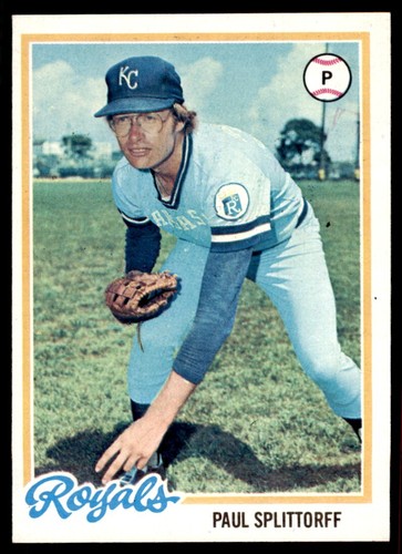 1978 TOPPS PAUL SPLITTORFF 106 KANSAS CITY ROYALS #638 | eBay