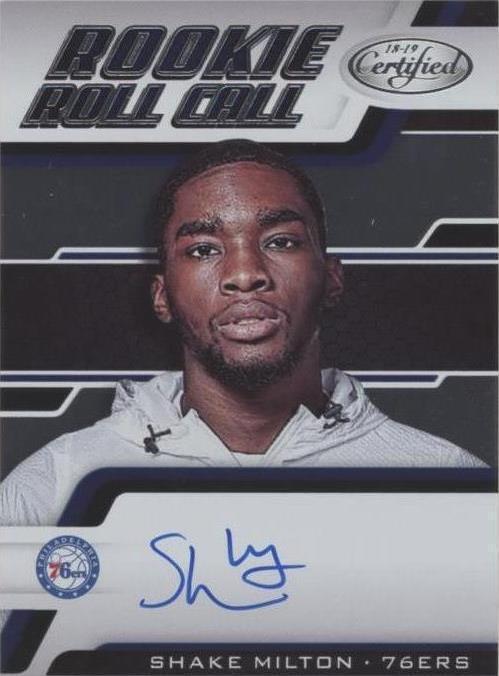 2018-19 Panini Certified - Rookie Roll Call Shake Milton #RRC-SM (AU ...