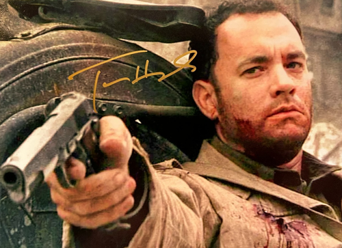 TOM HANKS (Saving Private Ryan) Signed 8x10" Authentic Autograph w/COA ...