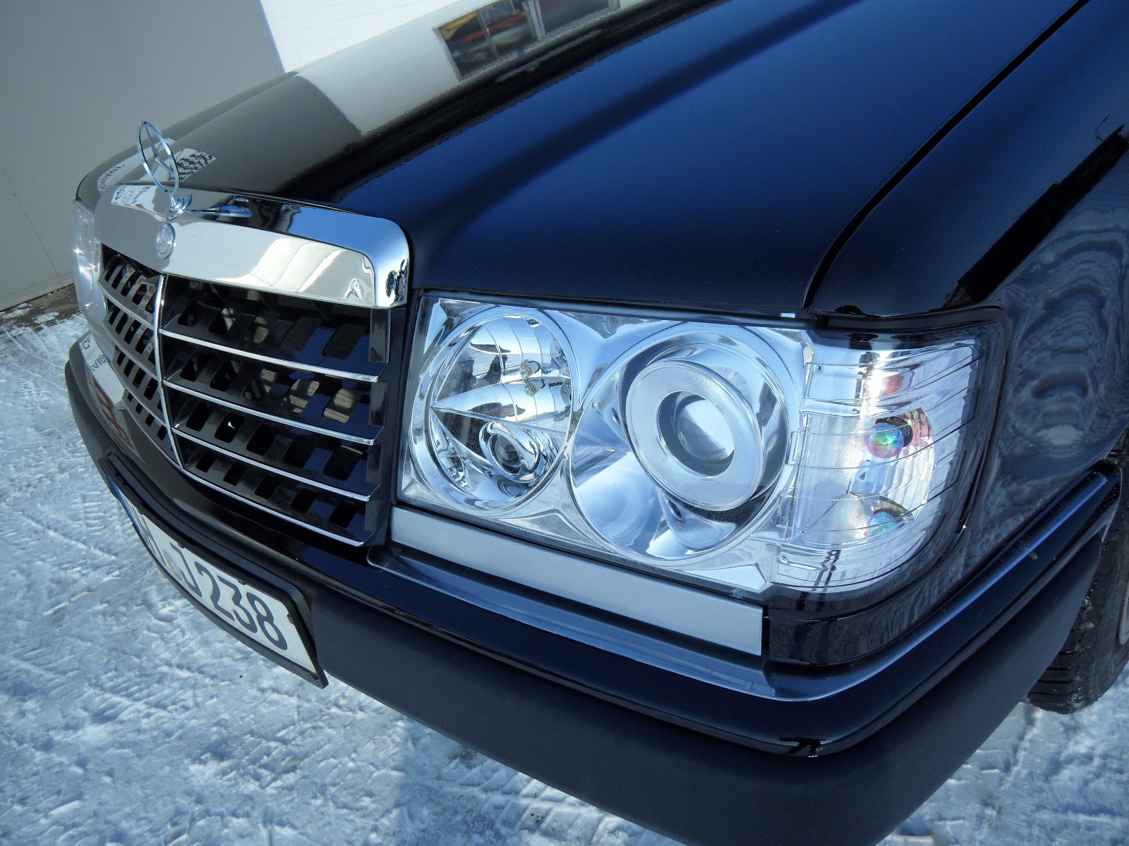 Mercedes E Klasse W124 Xenon Optik (Halogen)Scheinwerfer Chrom Klar Bj ...