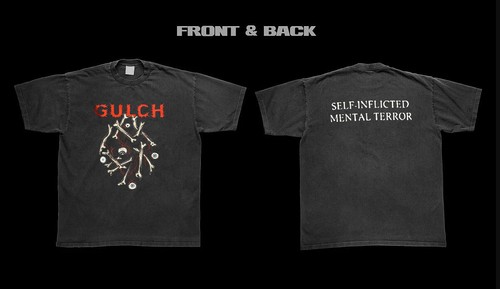 Gulch punk band t-shirt, reprinted 2 sided shirt, classic style shirt ...
