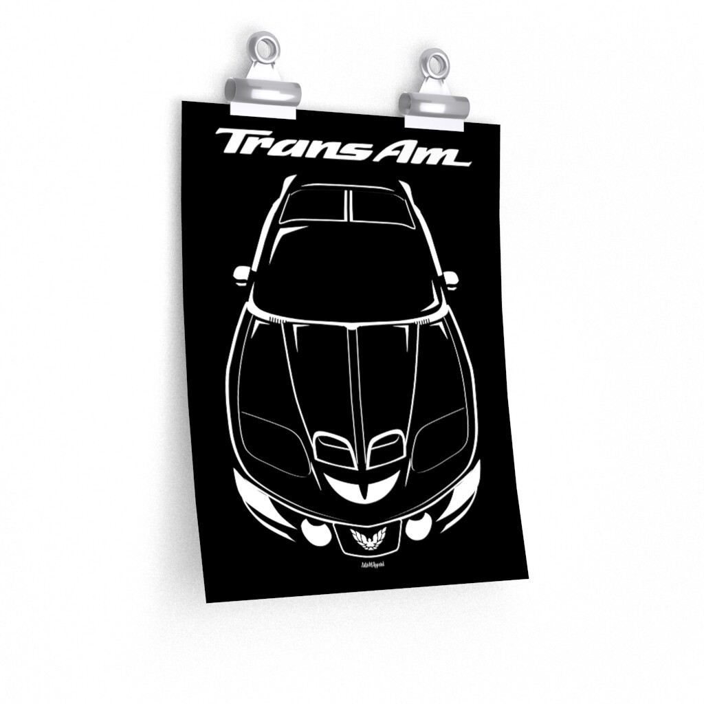 Pontiac Firebird Trans Am Poster, Trans Am Wall Art Gifts, Firehawk WS6 ...