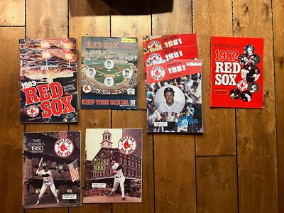 (9) Boston Red Sox early 1980's MLB Game Programs lot VINTAGE | eBay