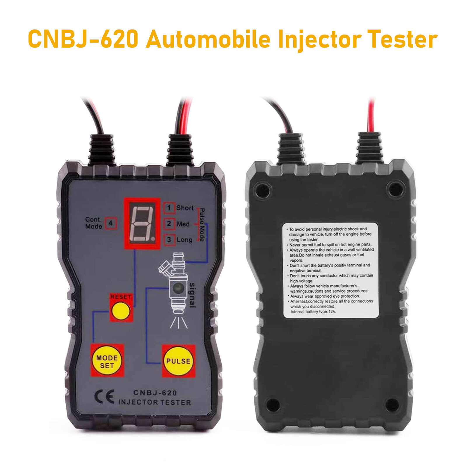12V Car Fuel Injector Tester 4 Pulse Modes Car Injector Cleaner ...