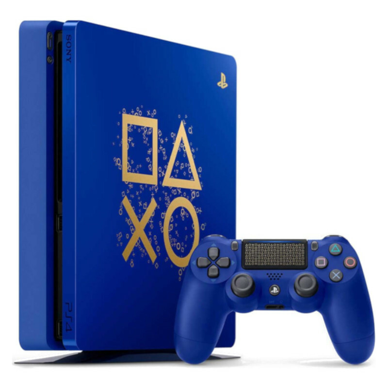 Sony PlayStation 4 Slim - 1TB - Blue Days of Play Limited Edition ...