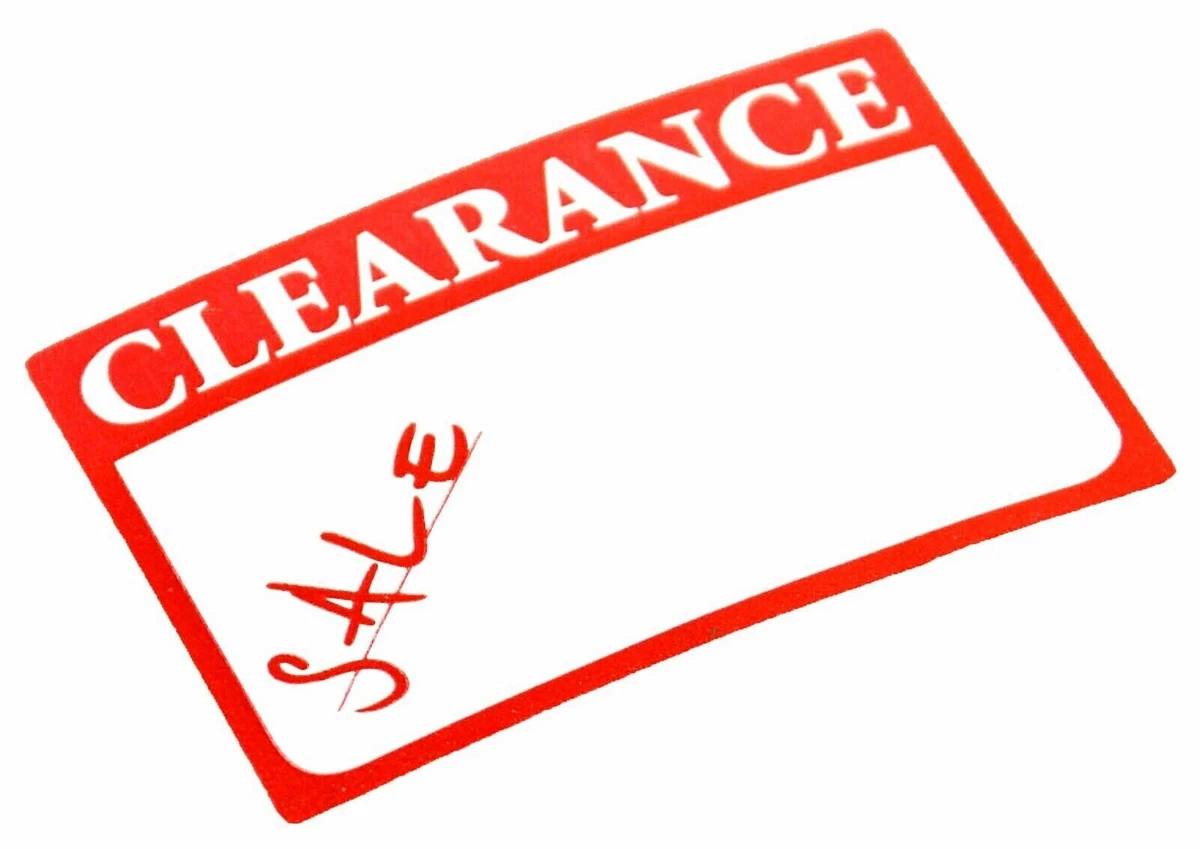 Clearance Sale Tag
