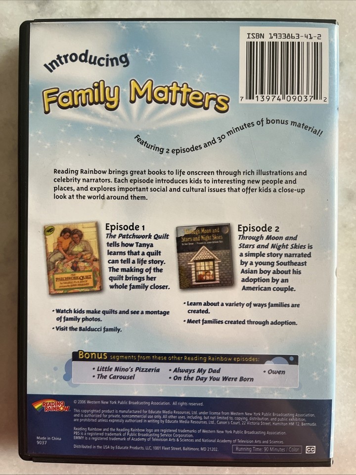 Reading Rainbow Special 4-Disc Collection (DVD 2006) Box Set Levar ...