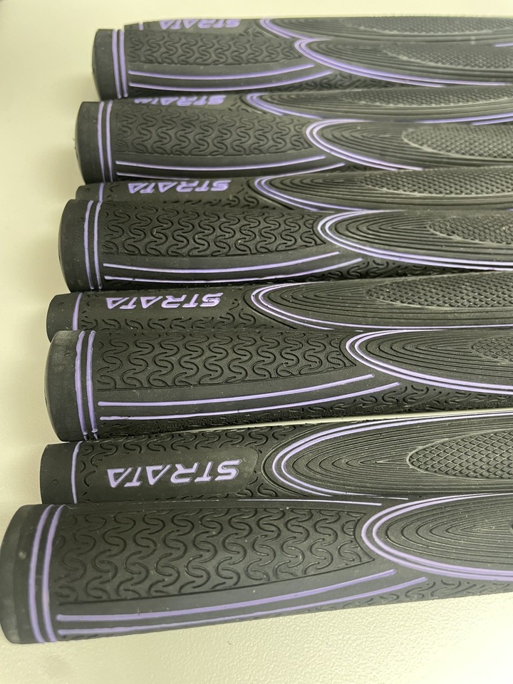 Strata Black/Purple Golf Grips, Standard Size, .600 Core (10 pcs) | eBay