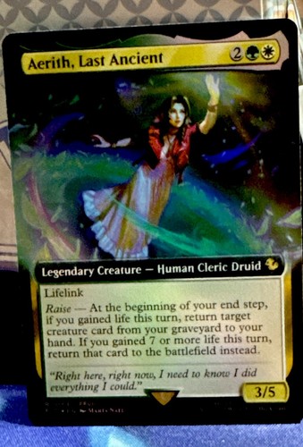 Aerith, Last Ancient Extended Art FOIL Final Fantasy Magic The ...