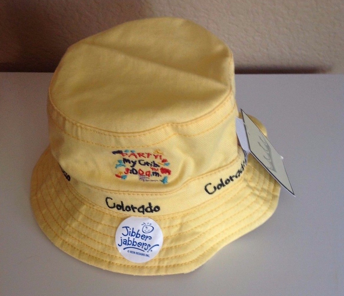 NWT Jibber Jabbers Colorado Infant Hats with Velcro closure chin strap ...