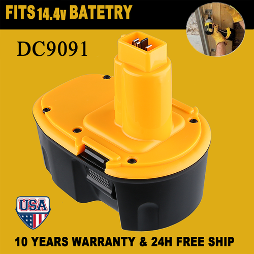 14.4V Battery For Dewalt DC9091 DE9094 DE9091 DE9092 DE9502 DC9091 ...