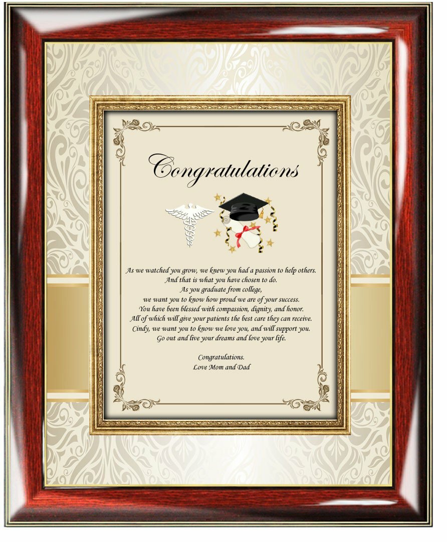 Congratulations Certificate Frame Brown Wooden Award Certificate