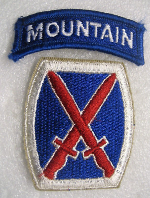 /US Army Patch 10th Mountain Division, 1960s | eBay