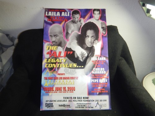 Vintage Laila Ali home debut boxing original site wall board poster Los ...