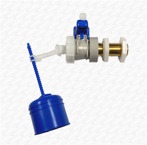 BRASS Dudley Hydroflo Toilet Cistern Valve Float Valve Side Entry Quiet ...