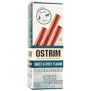 Protos Foods Ostrim - 100% Grass-Fed Beef & Elk Stick Sweet & Spicy 10 pack | eBay