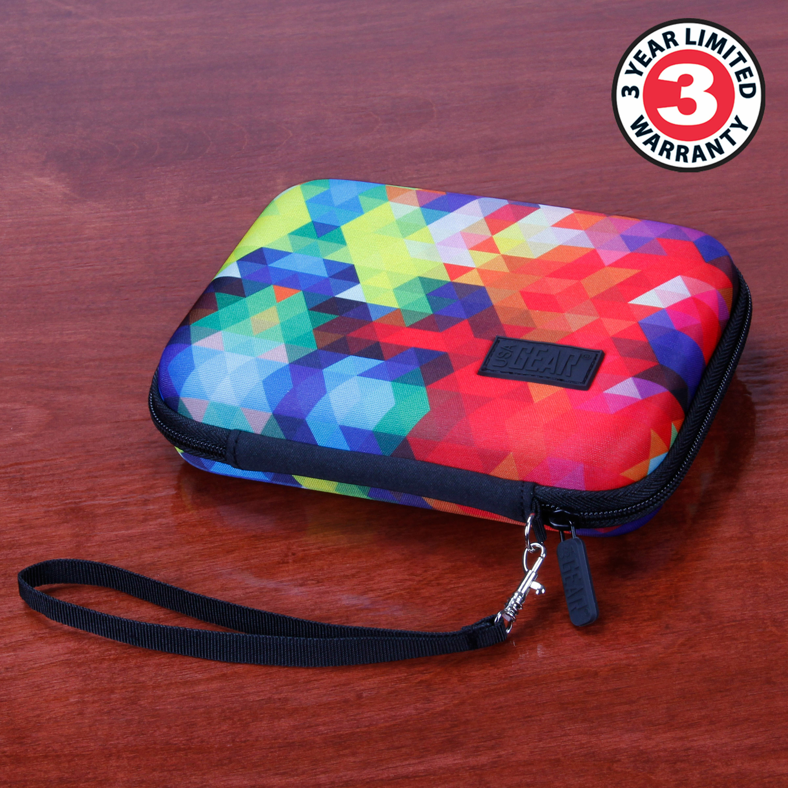 Protective Hard Shell Electronics Carrying Case with Accessory Pocket ...