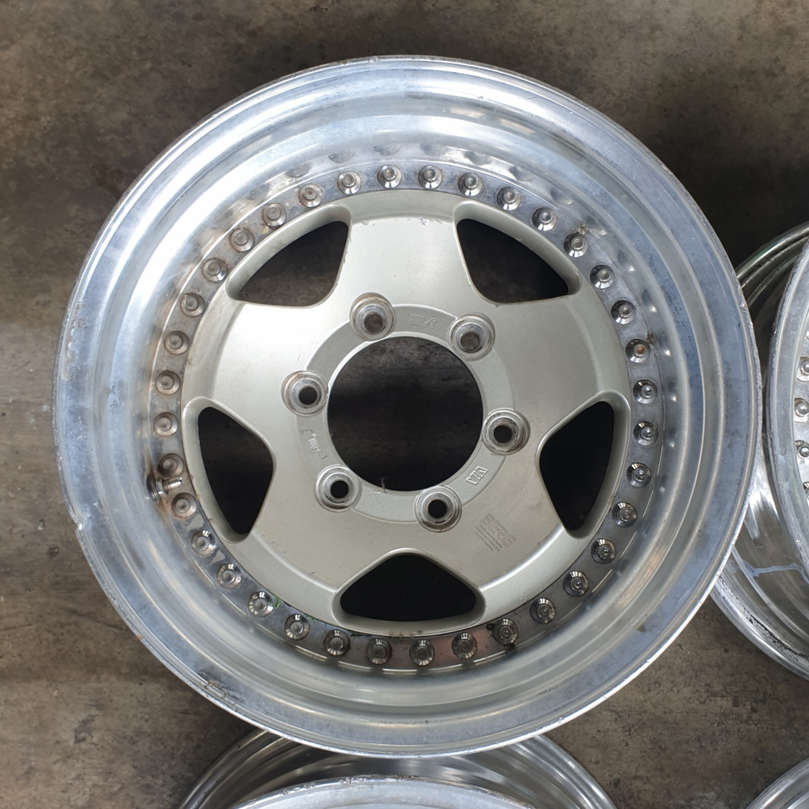 JDM 15" Bridgestone BERG S111 rims wheels for land cruiser LJ78 lc90 ...