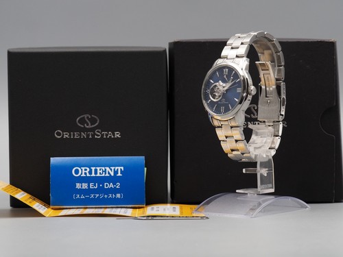 [NEAR MINT W/BOX] ORIENT STAR DA02-C0-B Open Heart Automatic Mens Watch ...