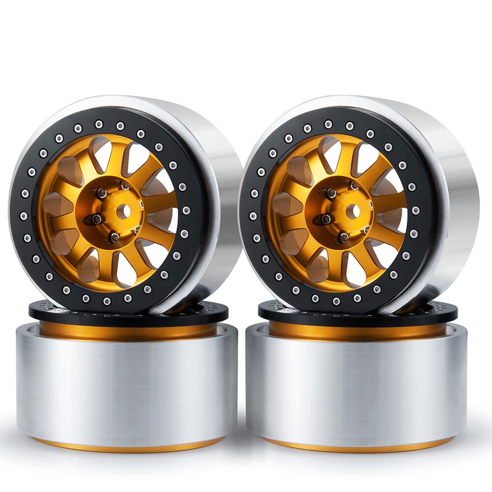 2.9 inch Beadlock CNC Metal Wheel Rims for 1/6 Scale RC Crawler Car ...