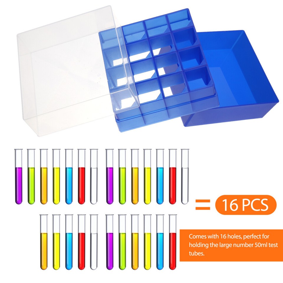 Test Tube Holder Tube Box Vial Holder Tube Storage Box | eBay UK