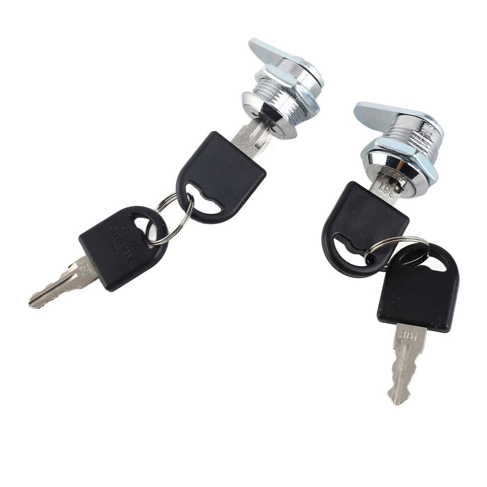 2pcs Cylinder Cam Lock Anti Security Hardware With 4 Keys For Tool Box ...